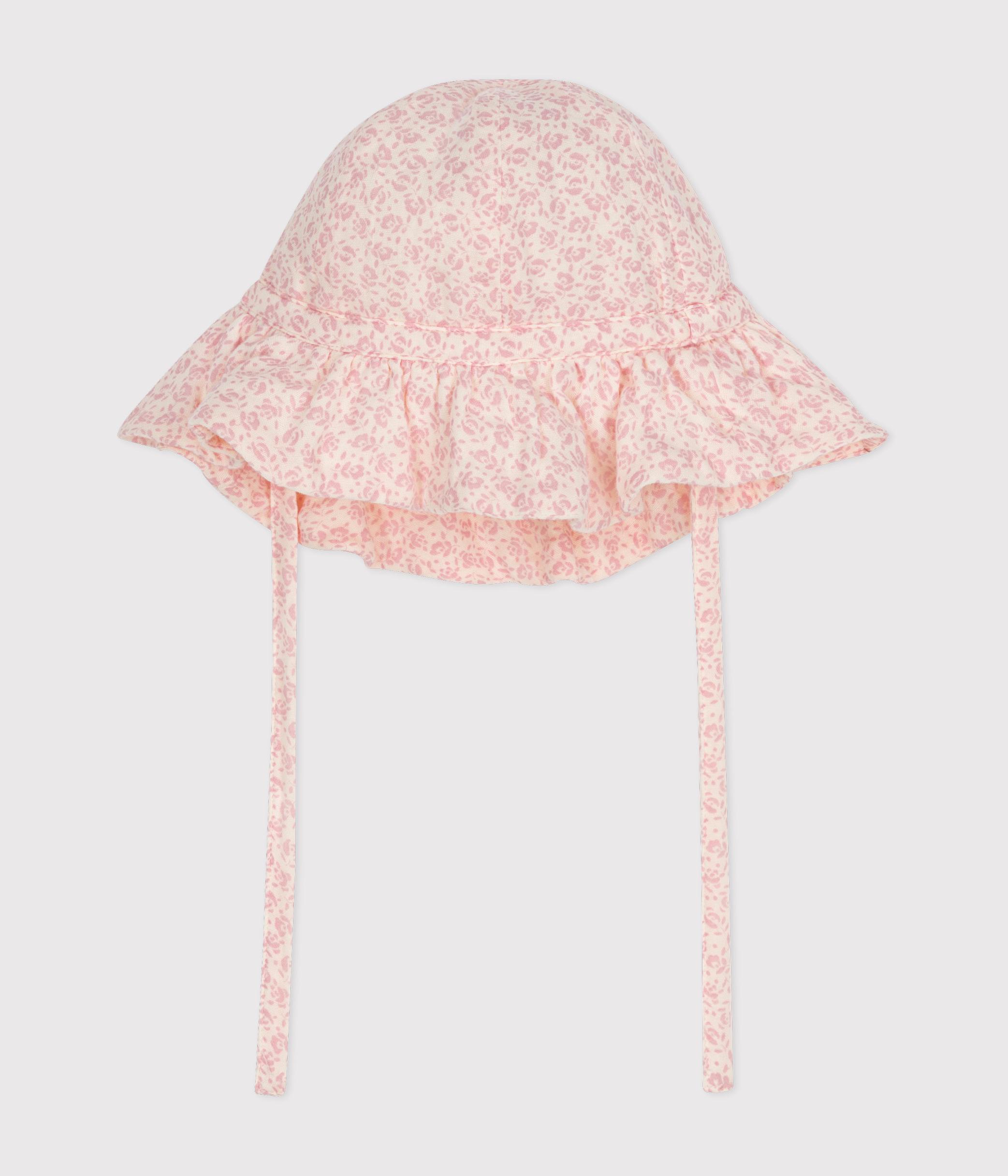 Capelina de gasa de algodón con flores rosas para bebé niña variante 1 ...